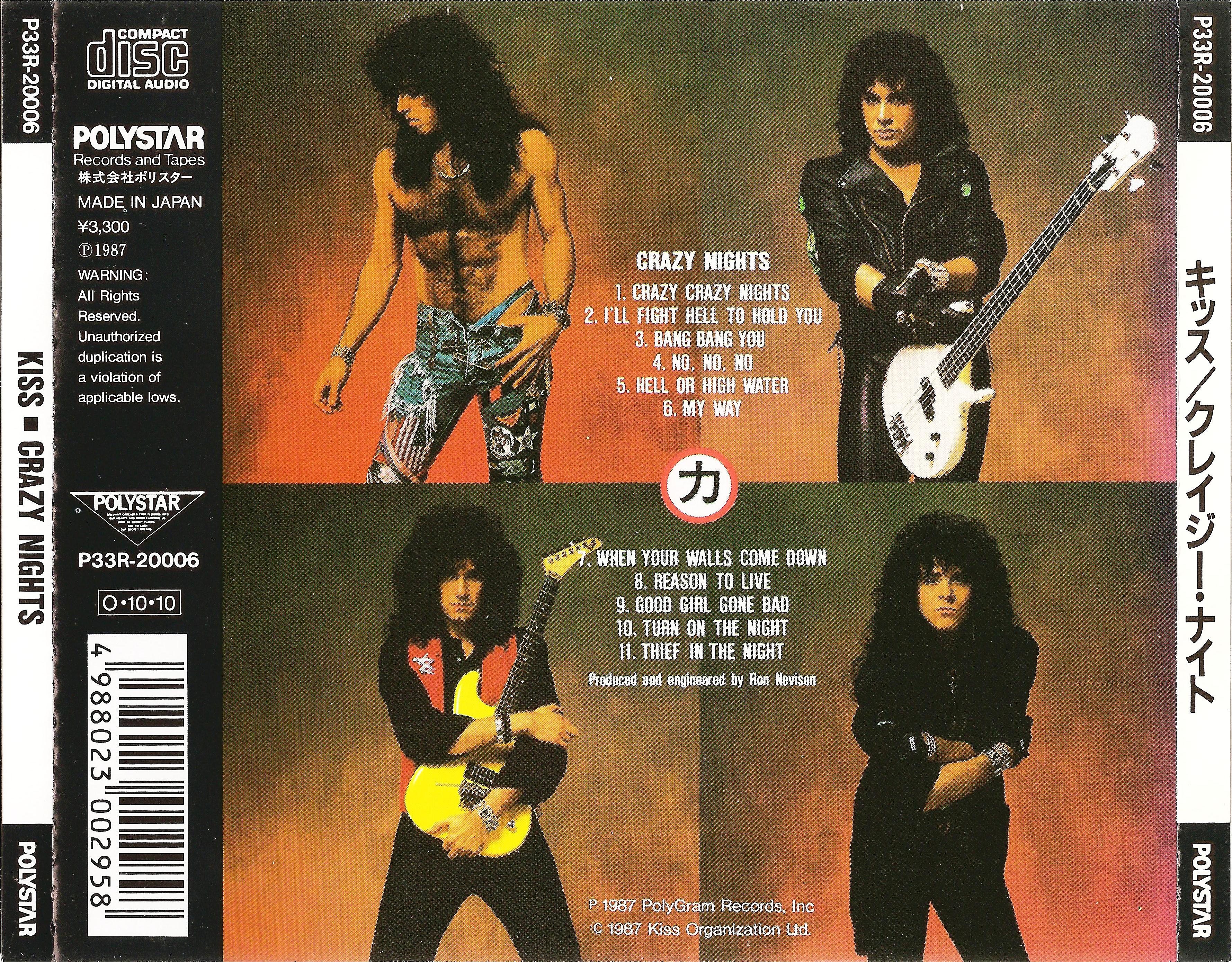 KISS Crazy Nights : Back | CD Covers | Cover Century | Over 1.000.000 ...